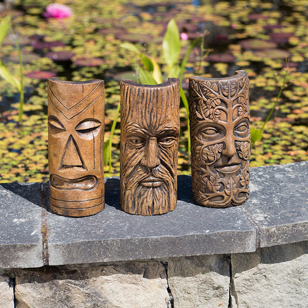 Polynesian Tiki Mask - Small Garden Face – Castart Studios